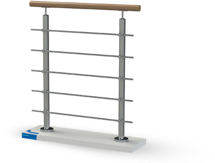 Download Tube” Stainless Steel Railing System Display - Png Steel ...