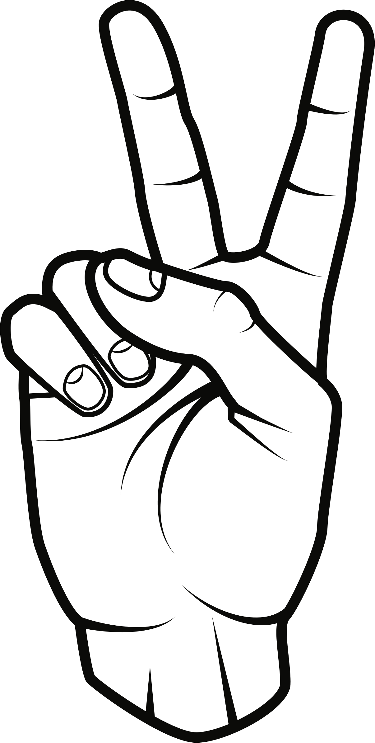 Download HD Big Image - Victory Sign Transparent PNG Image - NicePNG.com