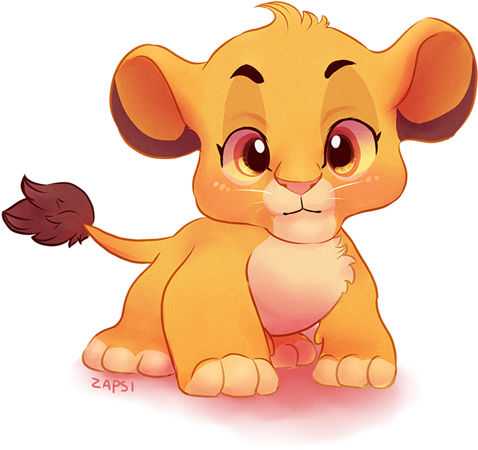 Download HD A Smol Baby Simba Because Literally All I Draw Now - Baby ...
