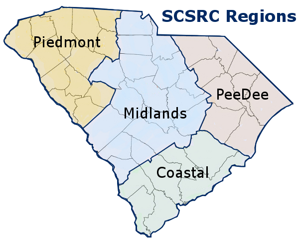 Download South Carolina Piedmont Region Map - South Carolina - HD ...