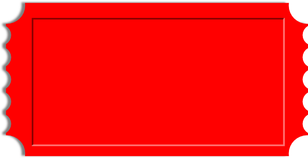 Download Blank Ticket Outline Clipart 2 By Patrick - Blank Red Raffle ...