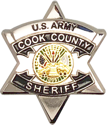Download Cook County Sheriff Star Lapel Pin - Us Army Cook County ...