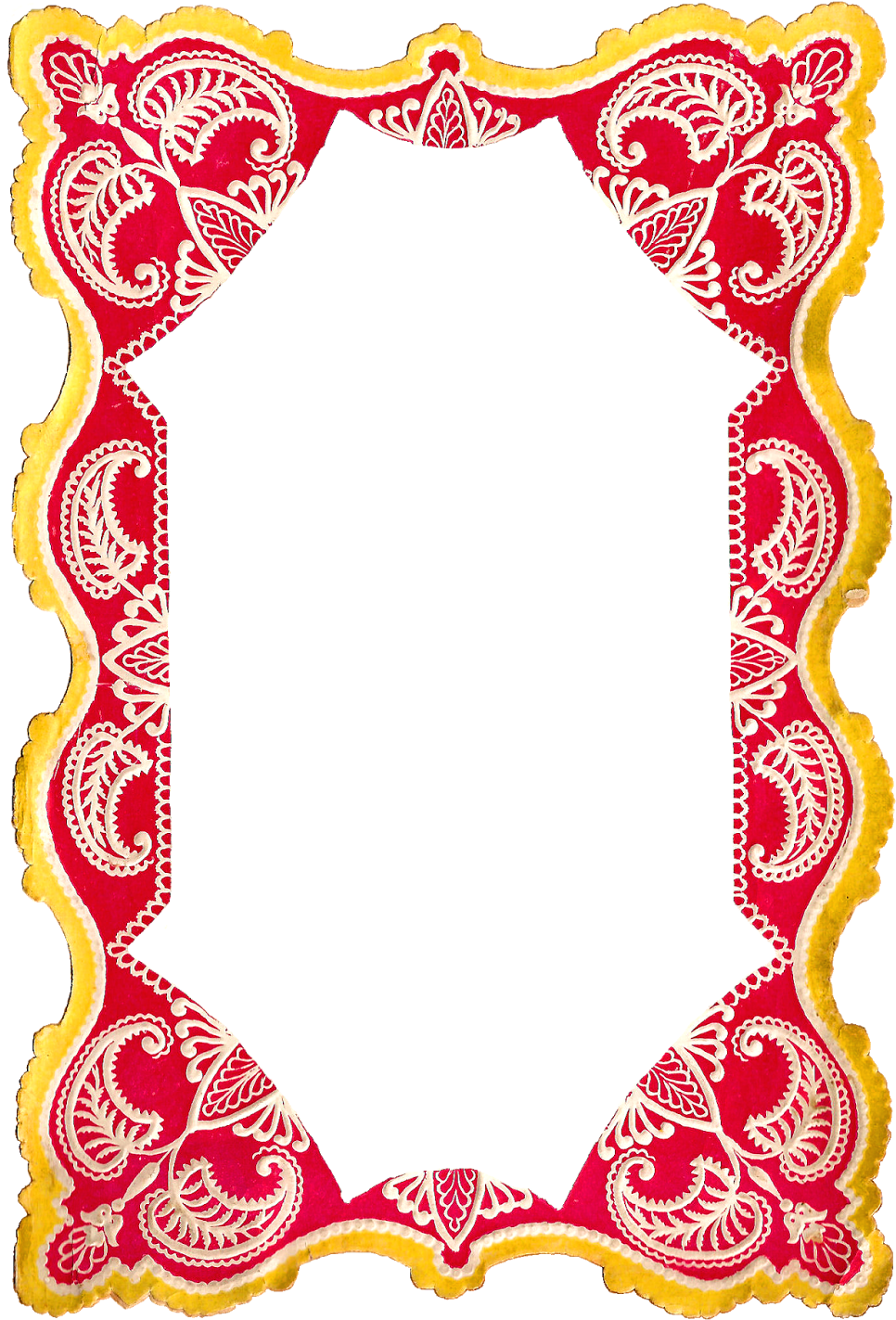 Download Antique Images Free Digital Clip Art Of - Red And Yellow ...