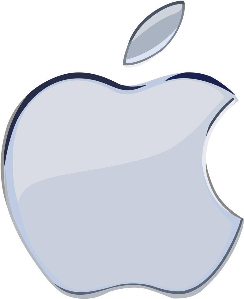 Download Silver Apple Logo Png - HD Transparent PNG - NicePNG.com