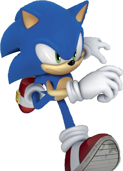 Download Sonic Running - Cartoon - HD Transparent PNG - NicePNG.com