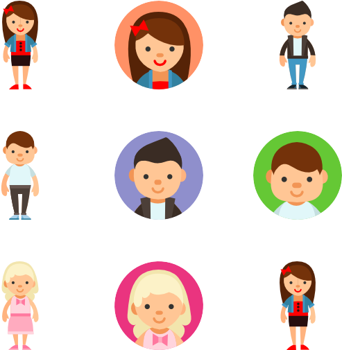Download HD Children Avatars - Children Icon Transparent PNG Image ...