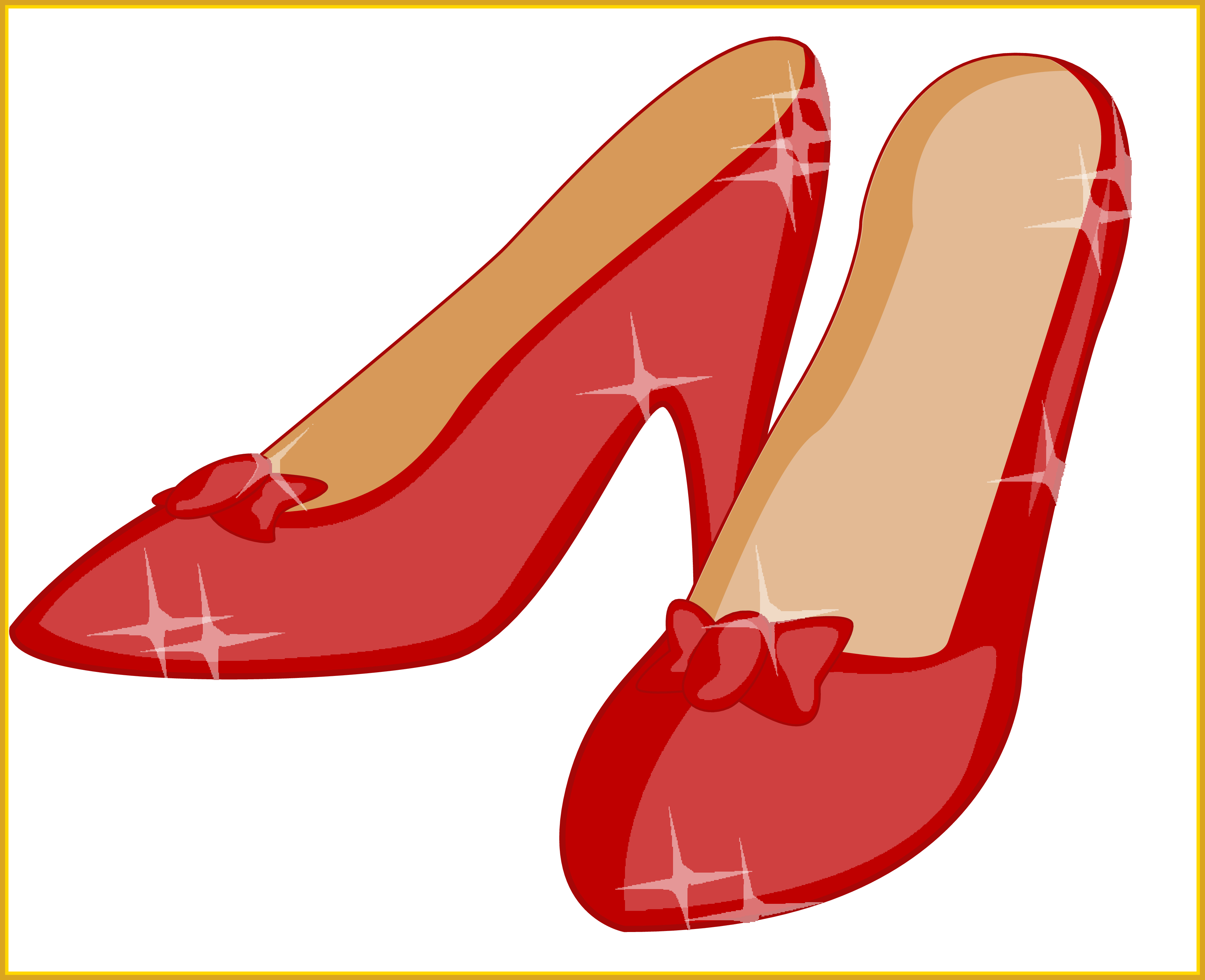 Download HD Red Shoes Clipart 7 Dance - Cartoon Ruby Red Slippers ...