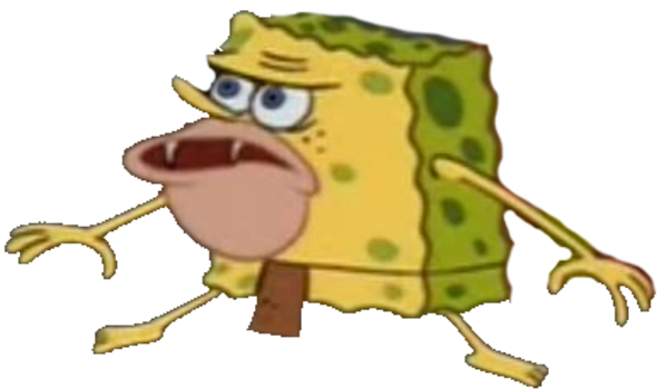 Download Primitive Spongebob Template - Caveman Spongebob Transparent ...