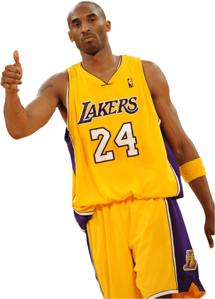 Download Kobe Bryant Thumb Up - Kobe Bryant Transparent - HD ...