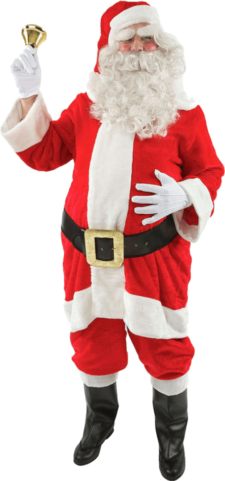 Download HD Santa Suit Png Banner Black And White Library - Santa Claus ...