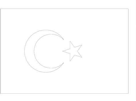 Download Turkey Flag Coloring Page - Circle - HD Transparent PNG ...
