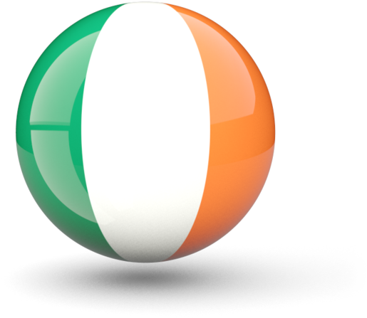 Download HD Illustration Of Flag Of Ireland - Ireland Flag Ball Png ...