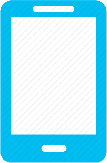 Download Mobile Phone Icon Blue - HD Transparent PNG - NicePNG.com