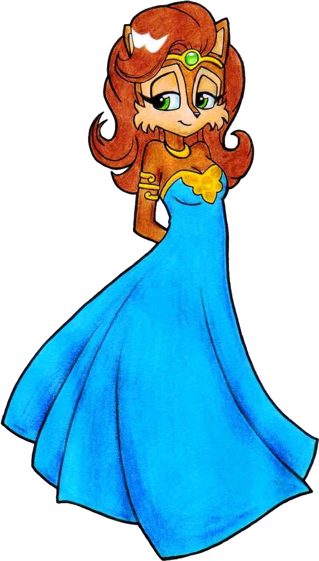 Download Megan Acorn - Princess Sally Acorn Dress - HD Transparent PNG ...