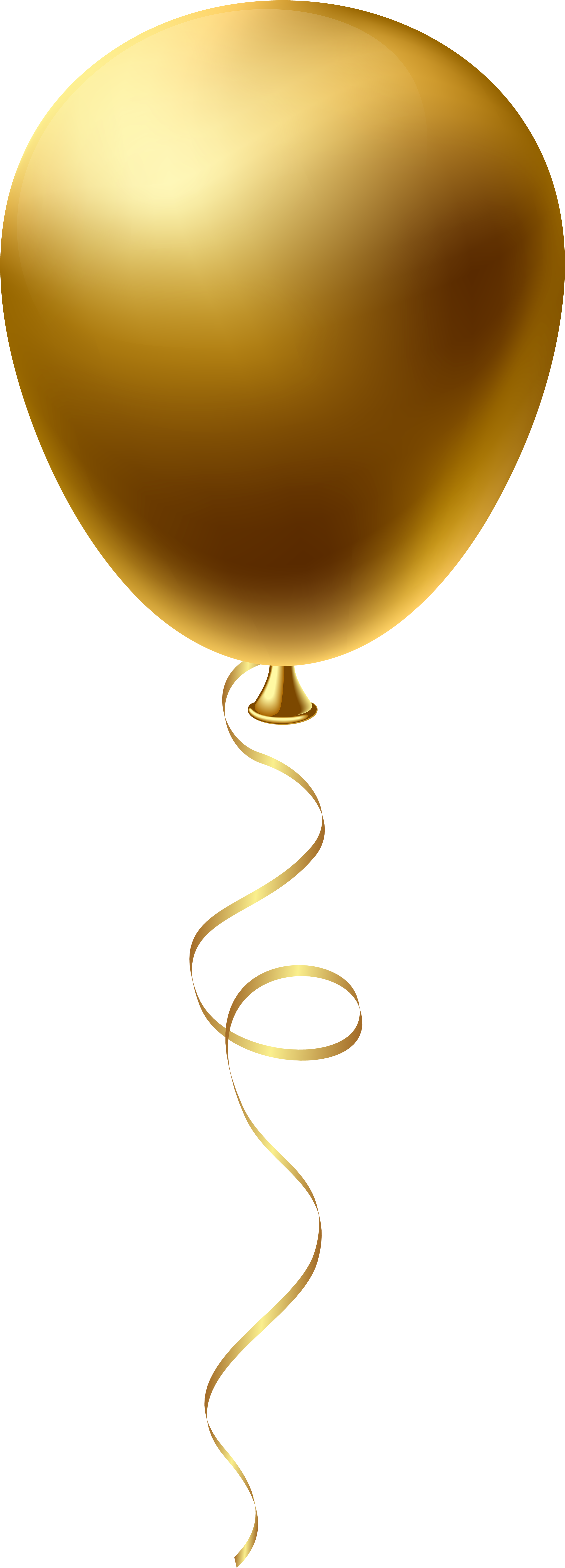 Download Gold Balloon Clipart Png - HD Transparent PNG - NicePNG.com