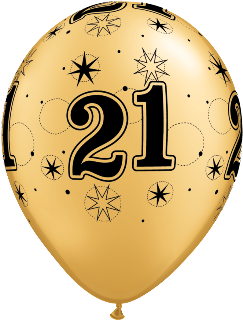 Download HD 21 Black And Gold Transparent PNG Image - NicePNG.com