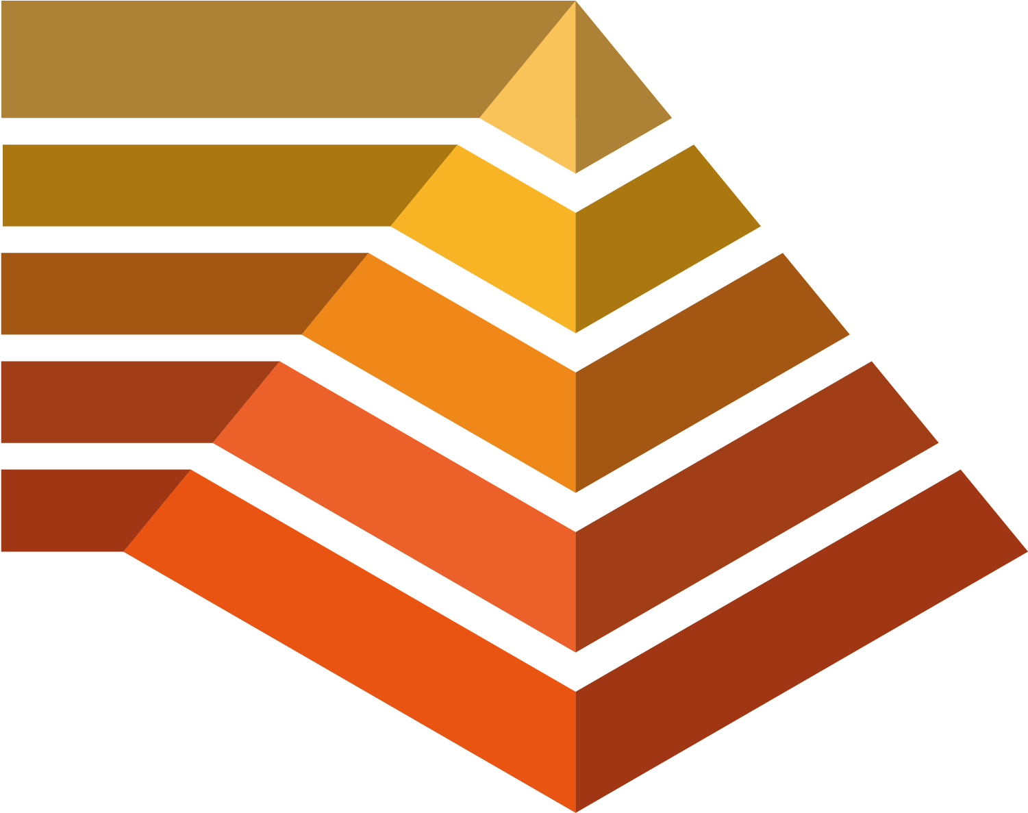 Download Food Pyramid - 5 Level 3d Pyramid Chart - HD Transparent PNG ...