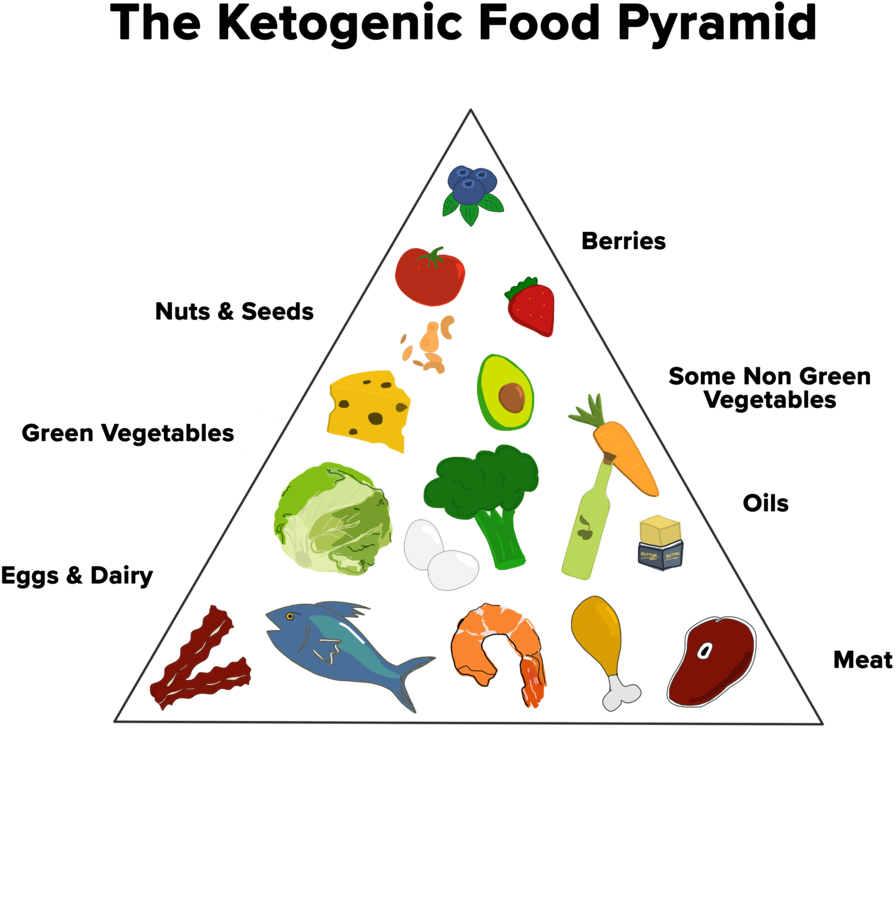 Download Ketogenic Food Pyramid - Transparent Keto Food Pyramid - HD ...