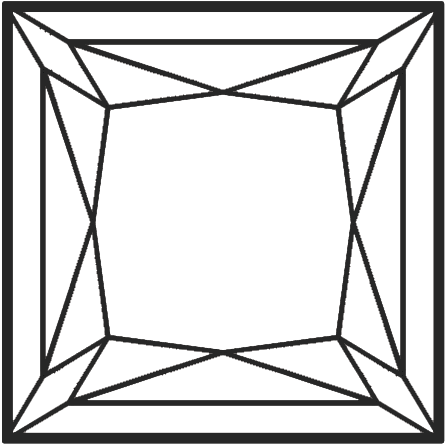 Download HD By Cut - Princess Diamond Icon Png Transparent PNG Image ...