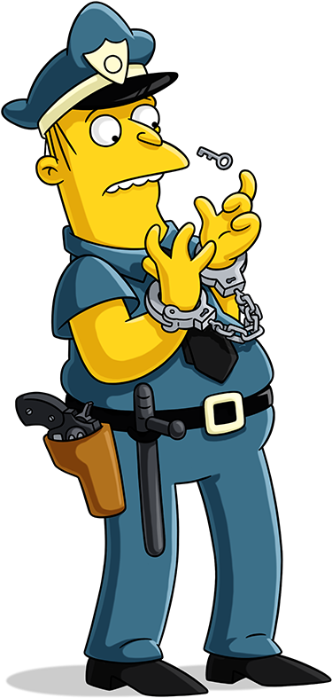 Download The Simpsons Clipart Police Officer - Simpsons Officer Eddie ...