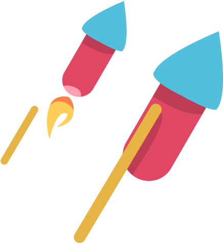 Download Fireworks Vector Rocket - Fireworks - HD Transparent PNG ...