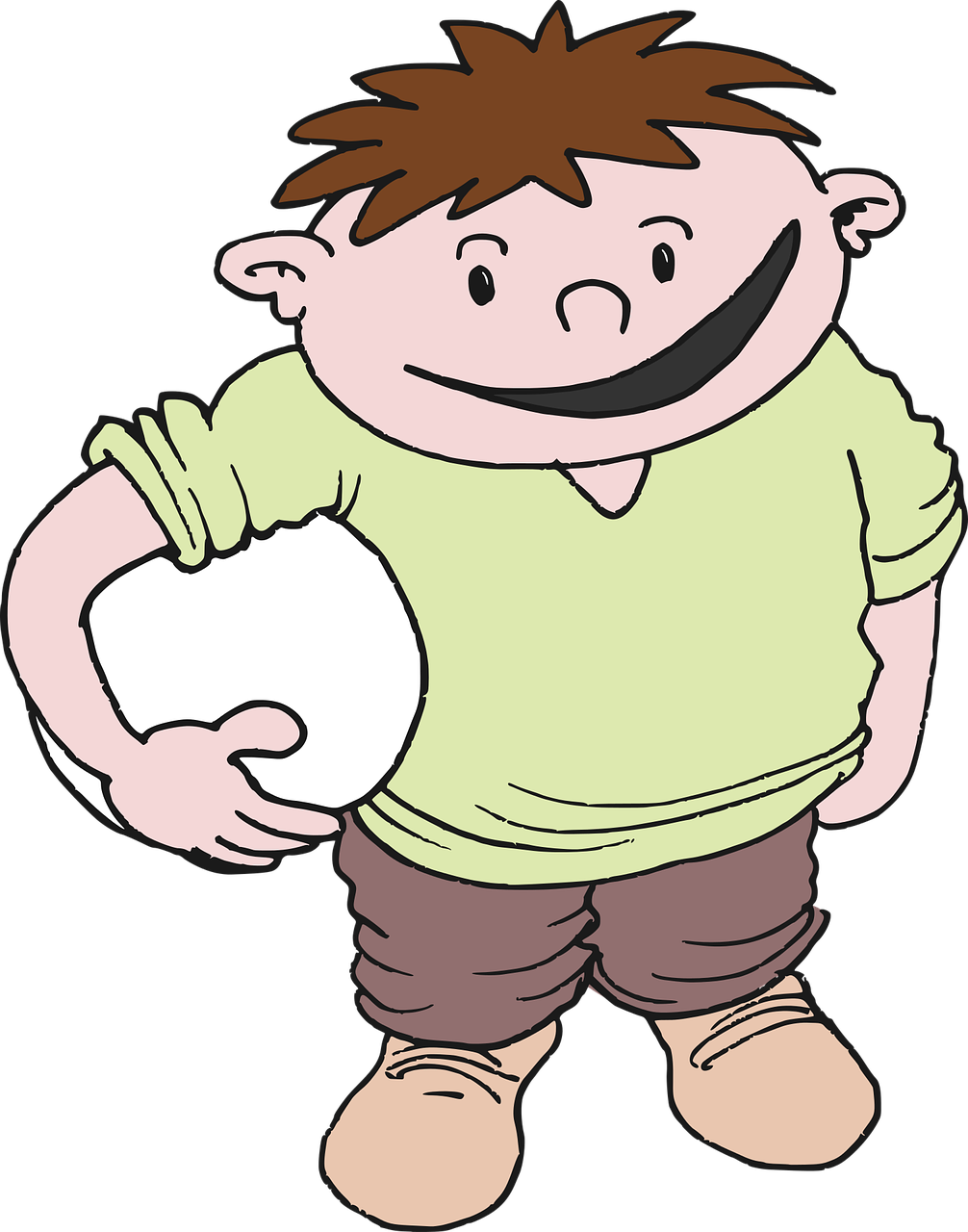 Download HD Boy,cartoon,comic Vector Graphics,free - Anak Laki Laki ...