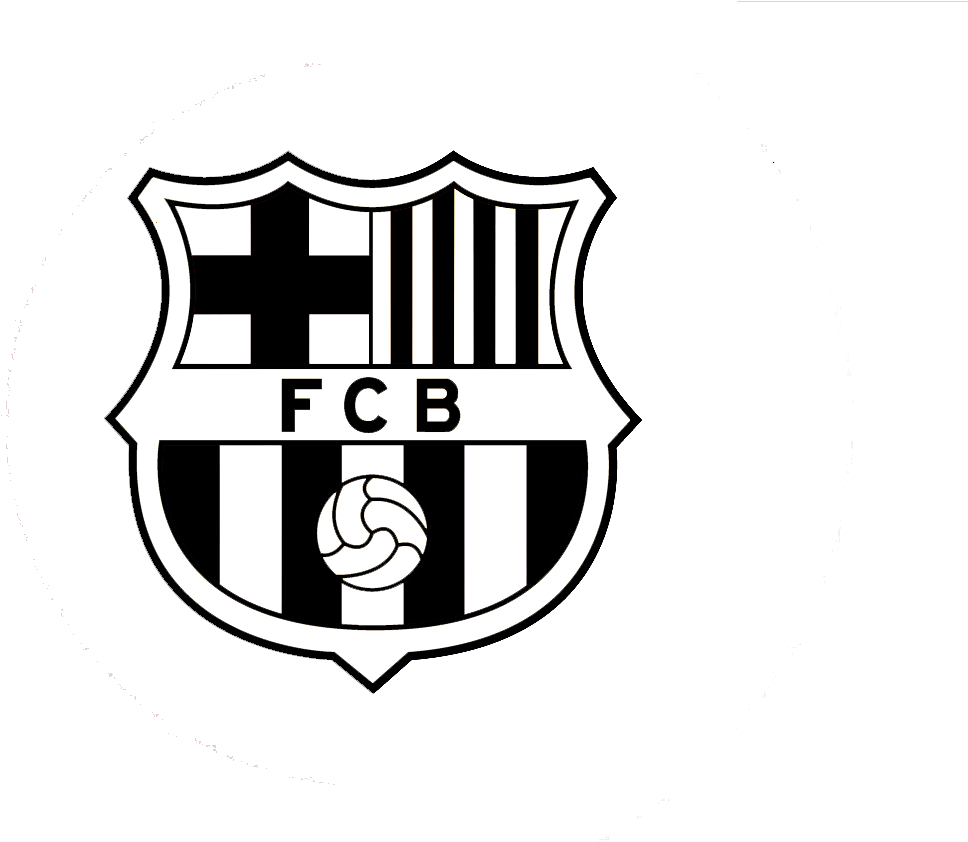 Download HD Fc Barcelona Png - Fc Barcelona Logo White Png Transparent ...