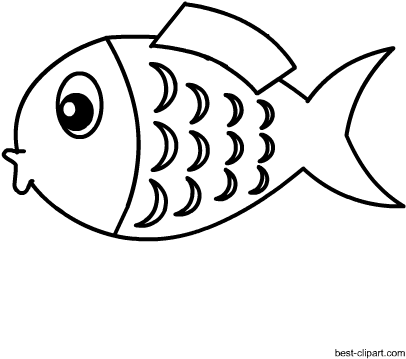 Download HD Free Black And White Fish Png Clip Art Image - Fish Black ...