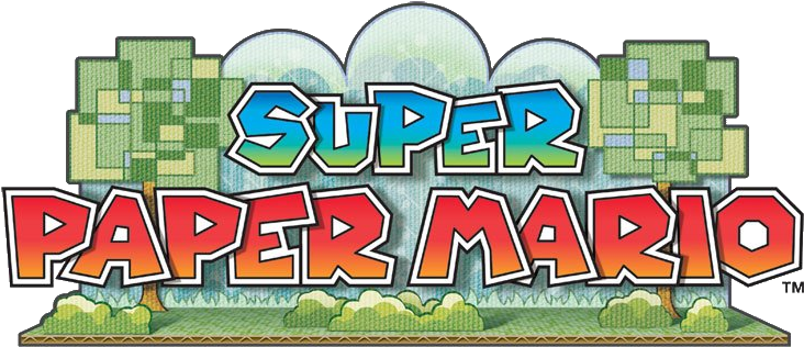 Download HD Super Paper Mario Logo - Super Paper Mario Title ...