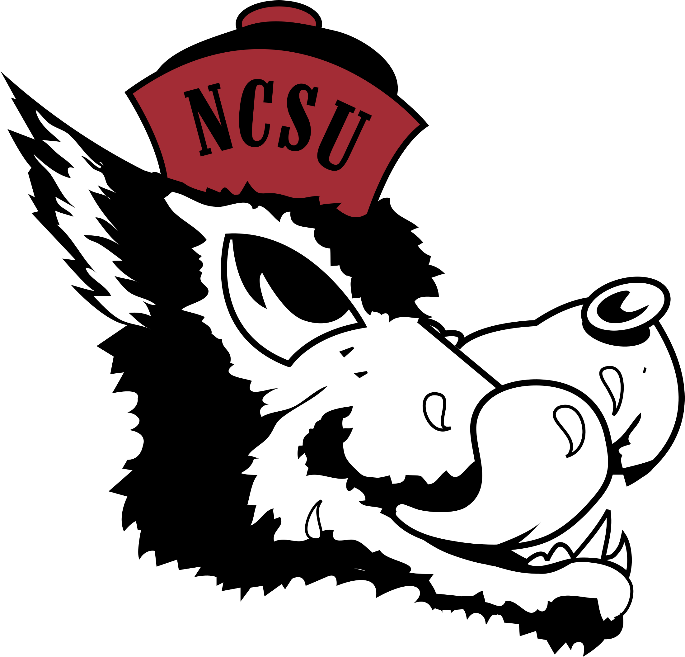 Download HD Ncsu Wolfpack Logo Png Transparent - Nc State Vintage Logo ...