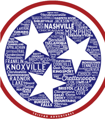 Download HD Tennessee Destination Decal - Tn Flag Circle Transparent ...