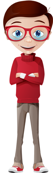 Download Image For Free Smart Boy Vector Character Smart Boy, - Smart ...