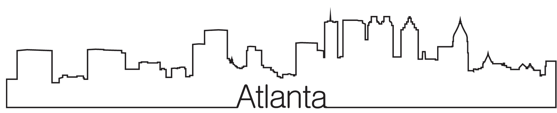 Download Atl Skyline Outline - HD Transparent PNG - NicePNG.com