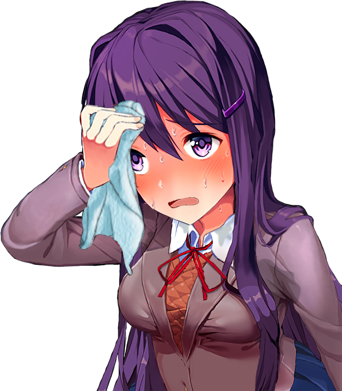 Download Yuri Using A Clean Handkerchief - Yuri Nervous Sprite Ddlc ...