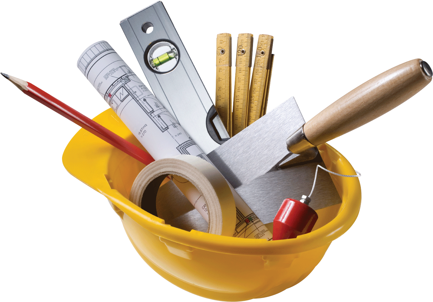 Download Construction Tools Png Clipart Black And White - Building ...