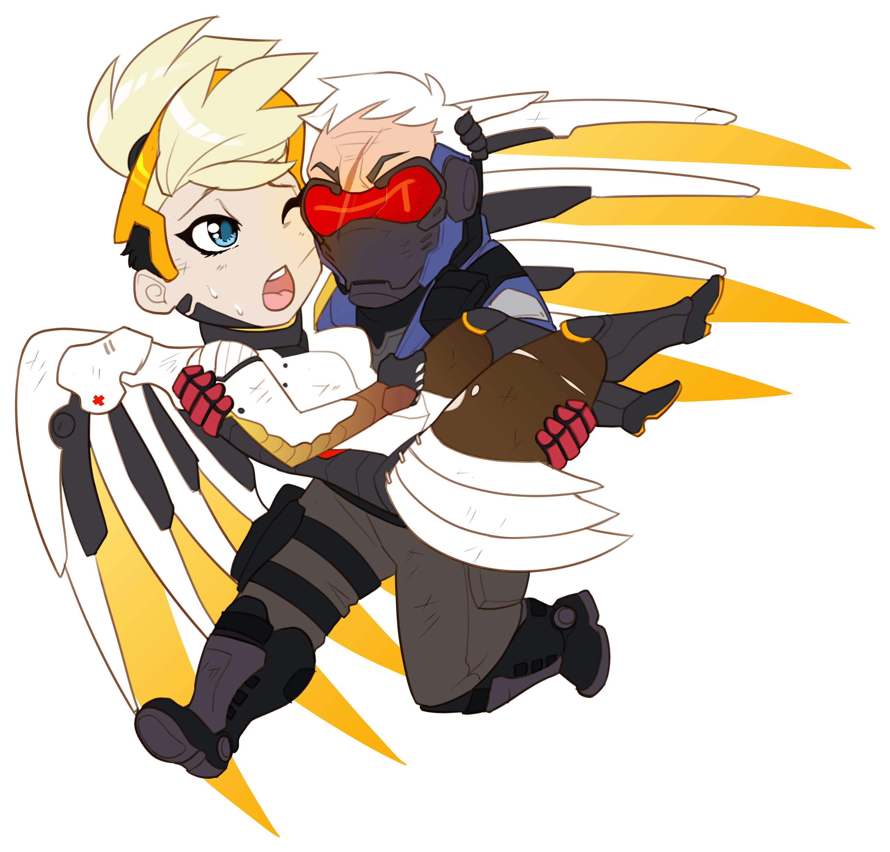 Download HD Mercy And Soldier - Mercy Transparent PNG Image - NicePNG.com