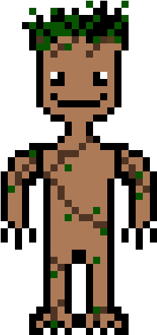 Download Baby Groot - Pixel Art - HD Transparent PNG - NicePNG.com