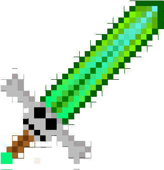 Download HD Minecraft Sword Clipart Green Sword Mi Minecraft Lhfz4i ...