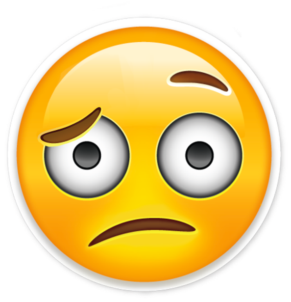 Download HD Confused Look Png Image Clipart Free - Disappointed Emoji ...
