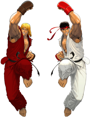 Download Ken Ryu Png Clipart Free Library - Ryu Y Ken Png - HD ...