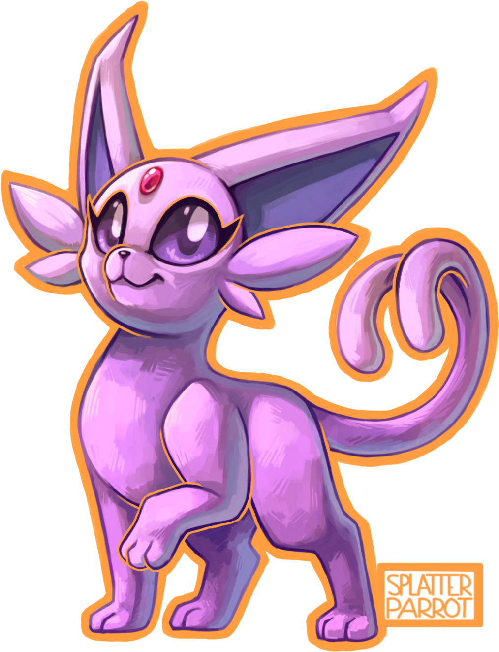 Download Espeon Fanart Watch The Speedpaint Here - Espeon Fanart - HD ...
