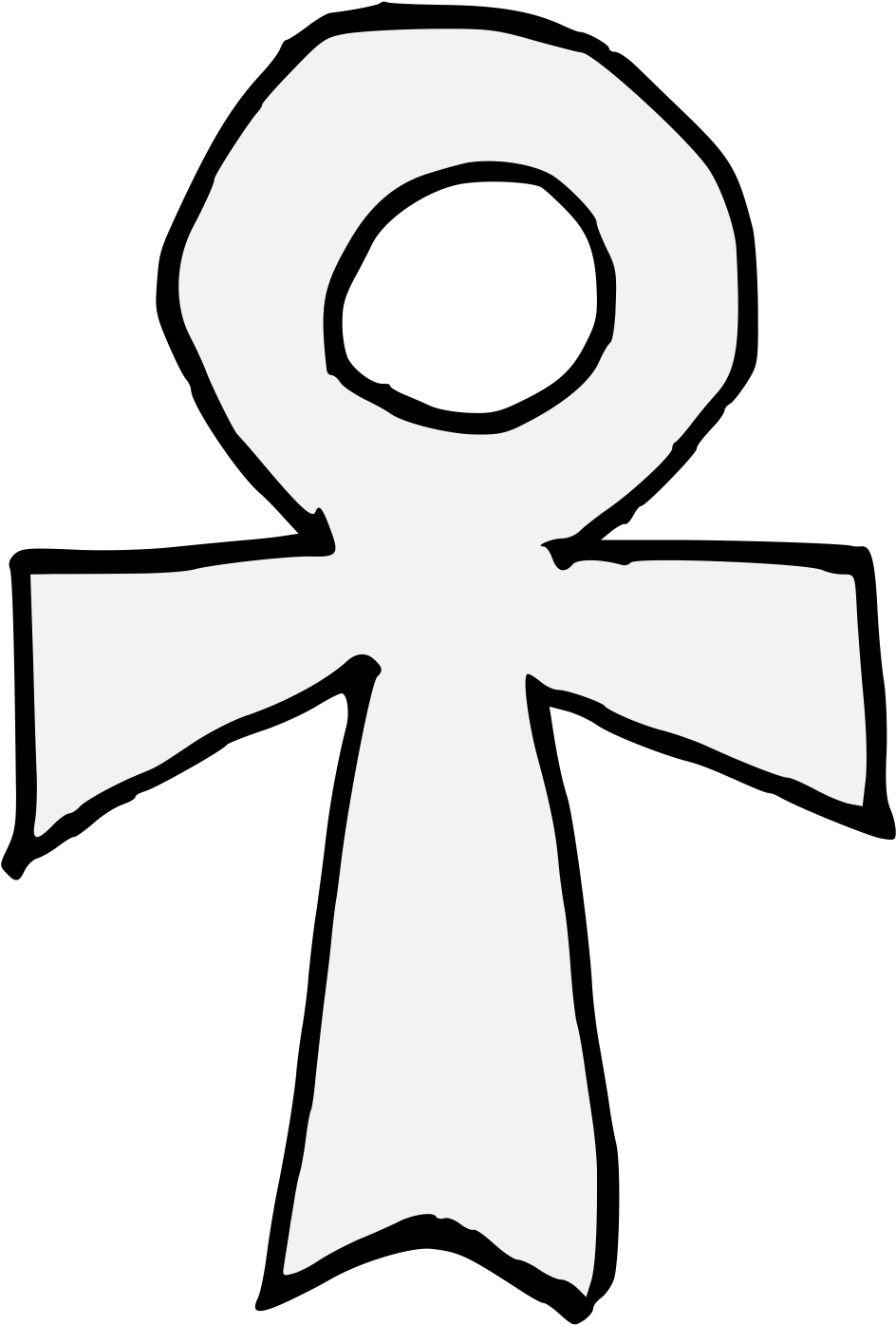 Download Ankh - Line Art - HD Transparent PNG - NicePNG.com