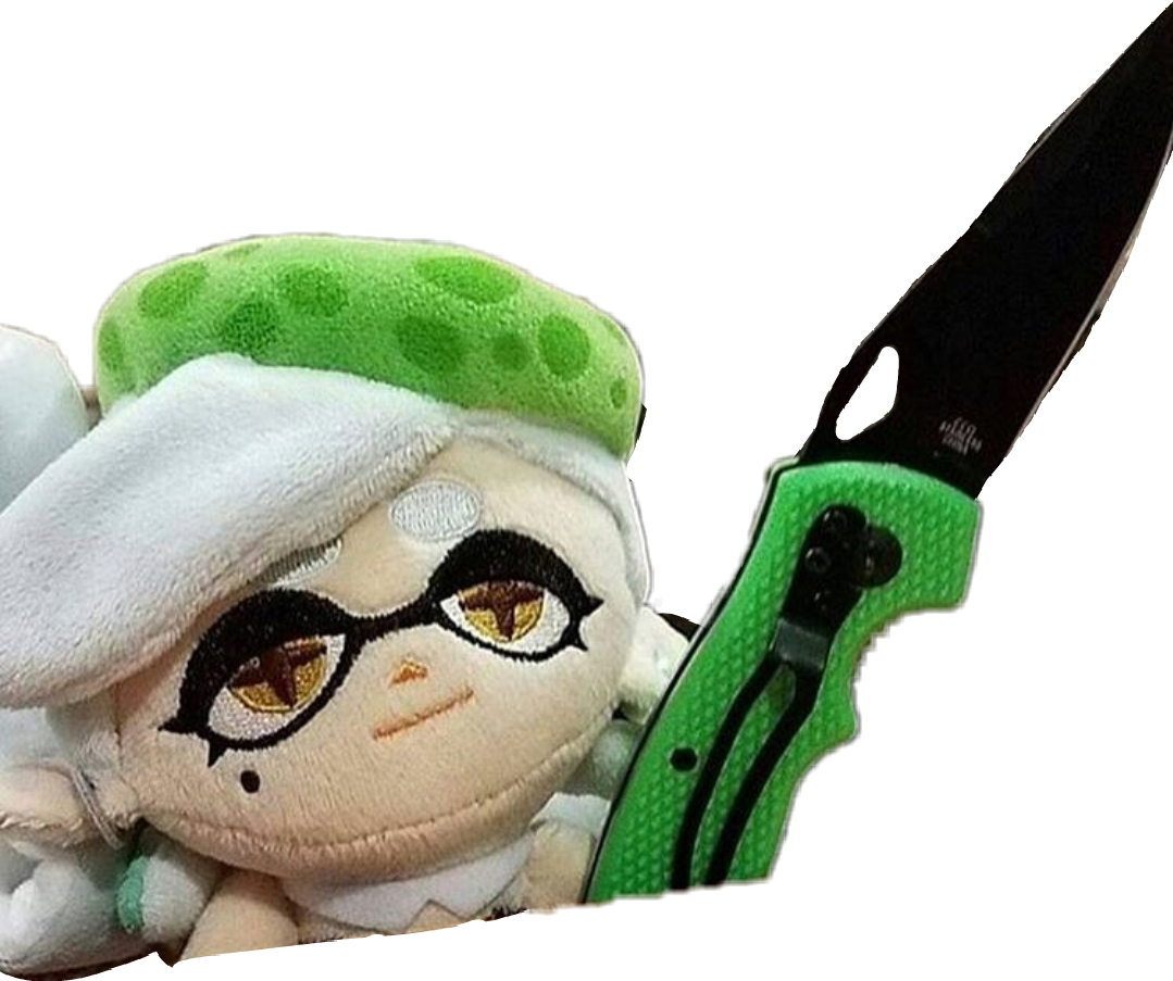 Download Marie Splatoon Splatoon2 Meme Green Knife - Nintendo 10-inch ...