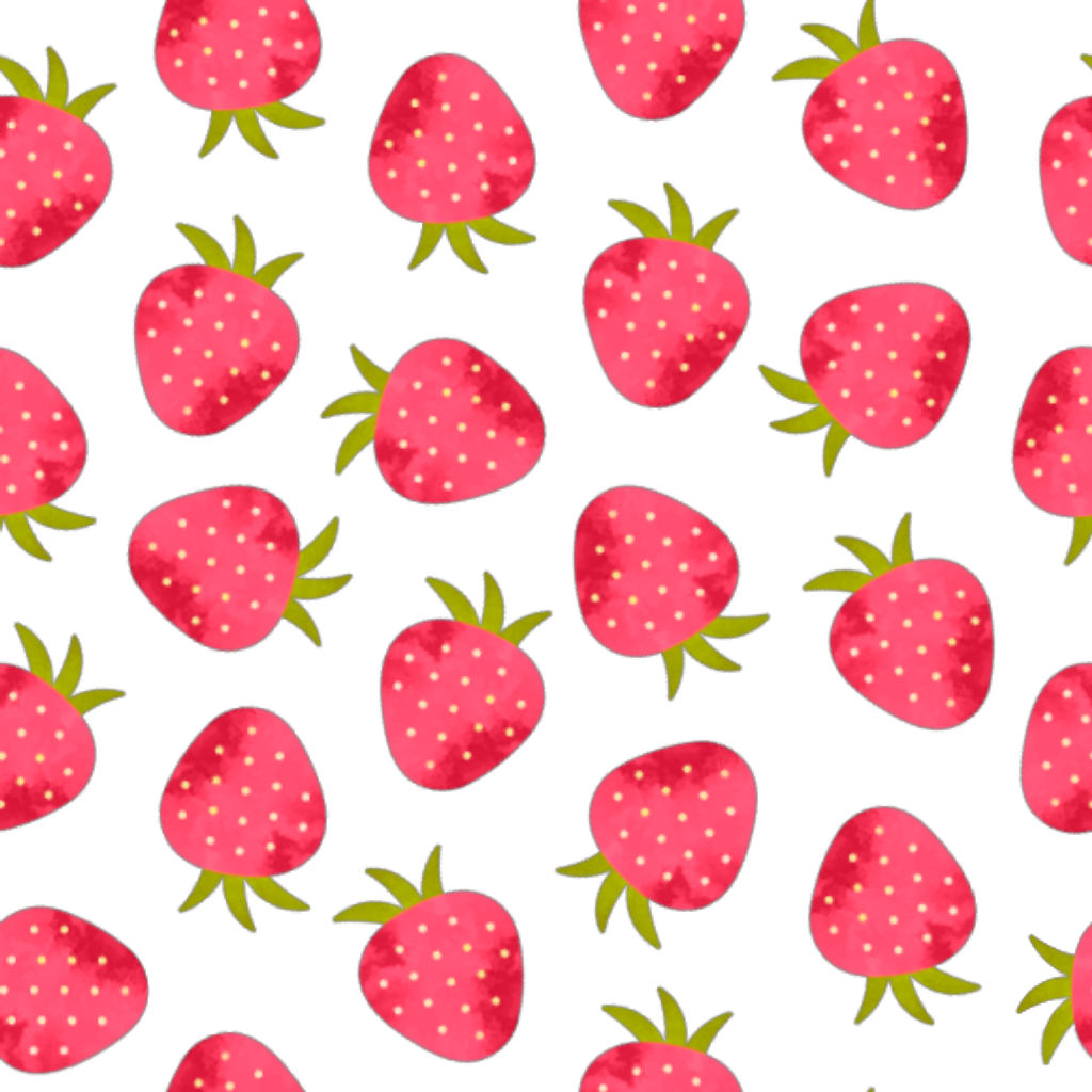 Download Ftestickers Background Overlay Watercolor Strawberries - 草莓 卡通 ...