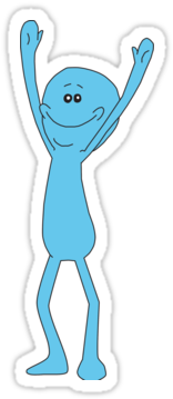 Download Rick And Morty Mr Meeseeks - Rick And Morty Meeseeks Stickers ...