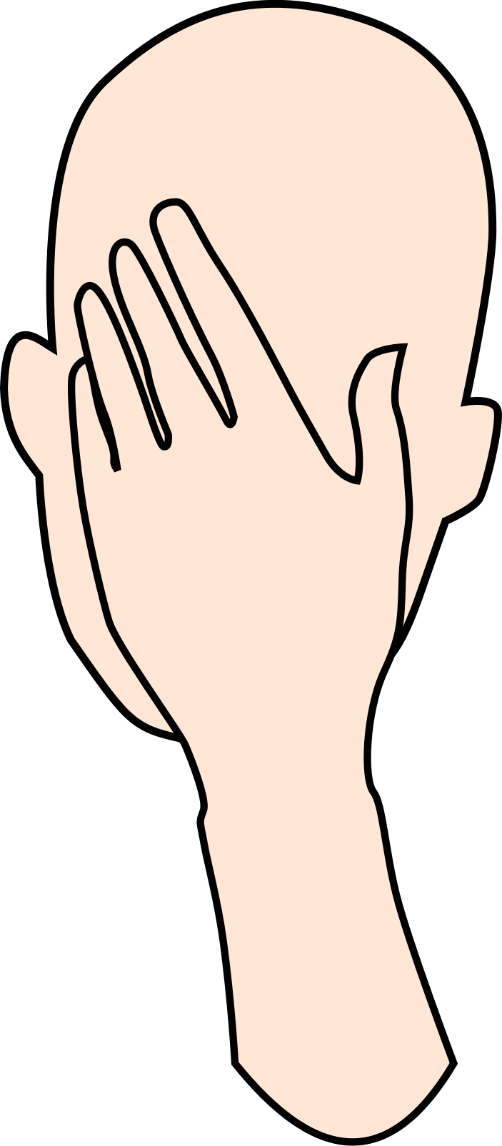 Download Facepalm Flesh Tone - Facepalm Template - HD Transparent PNG ...