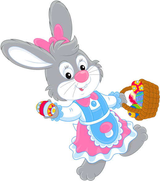 Download HD Girl Easter Bunny Clipart Transparent PNG Image - NicePNG.com