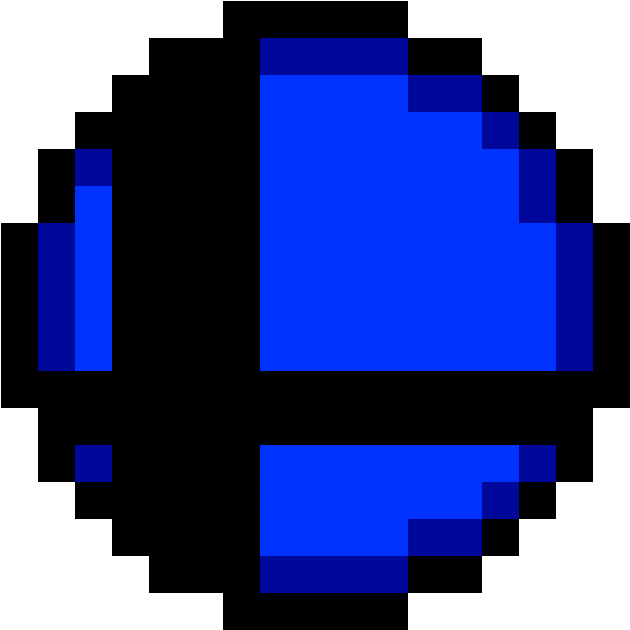 Download HD Blue Smash Ball - Pixel Art Musical Ly Transparent PNG ...