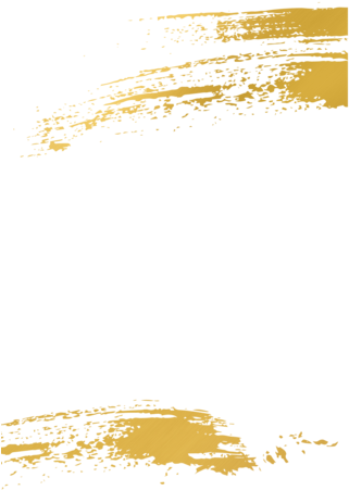 Download HD Brushstroke Table Number - Png Gold Paint Brush Stroke ...