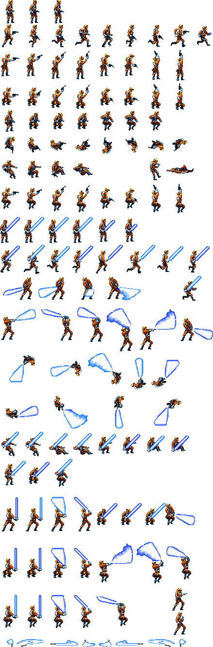 Download Luke Skywalker - Star Wars Sprite Sheet - HD Transparent PNG ...